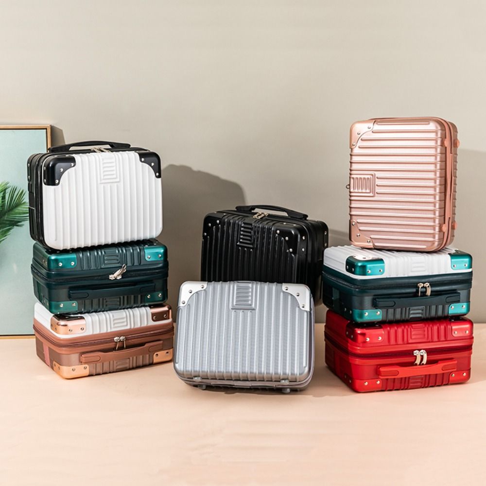 Sales 14 inch Travel Suitcase Metal corner Hand Co... – Grandado