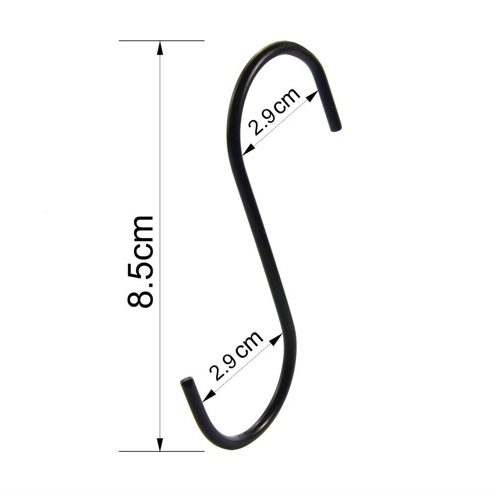 10pcs S Shape Hooks Stainless Steel Strong Bathroo... – Vicedeal