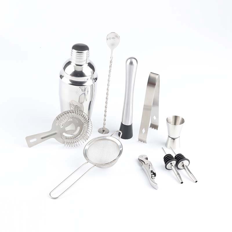11-Piece Cocktail Shaker Bar Set Stainless Steel B... – Grandado