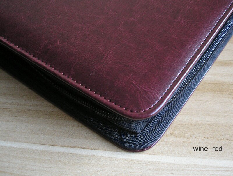A4 zipper faux leather business manager bag file f... – Grandado