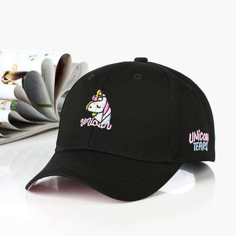 Cotton Cartoon Unicorn Embroidery Baseball Caps Fo... – Vicedeal