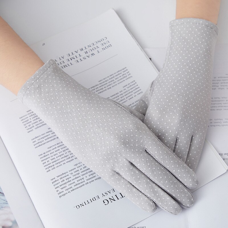 Women UV Sunscreen Sun Gloves Full Finger Lace Mes... – Vicedeal