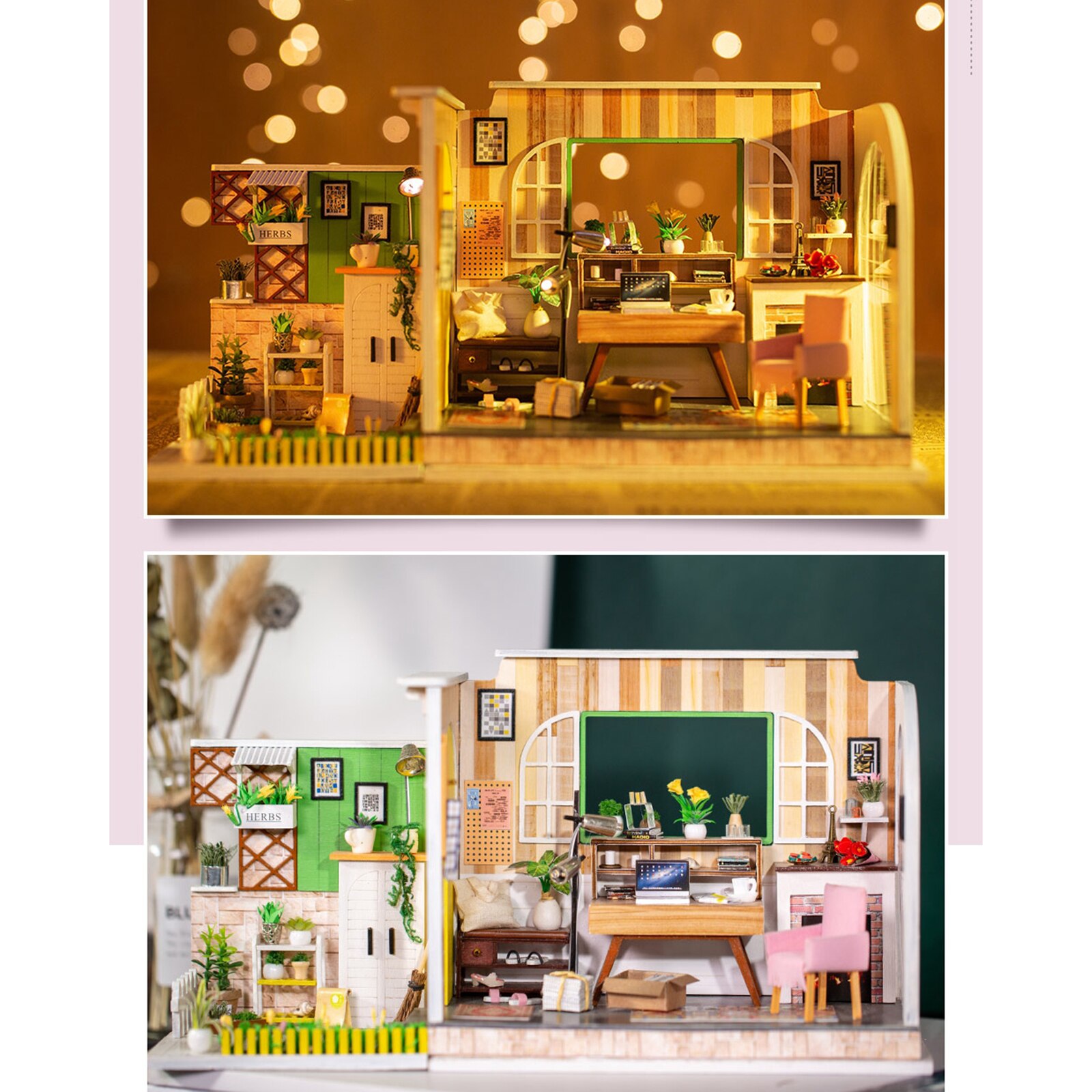 3D Dollhouse Miniature with Furniture, DIY House K... – Grandado