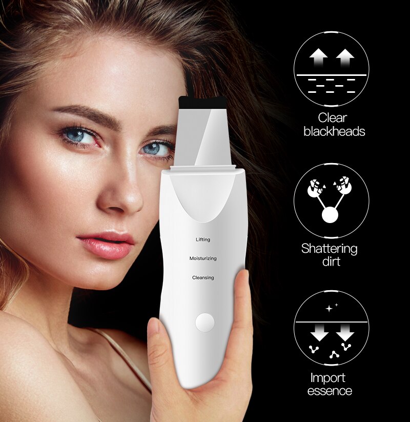 Ultrasonic Facial Skin Cleanser Deep Face Cleaning... – Grandado