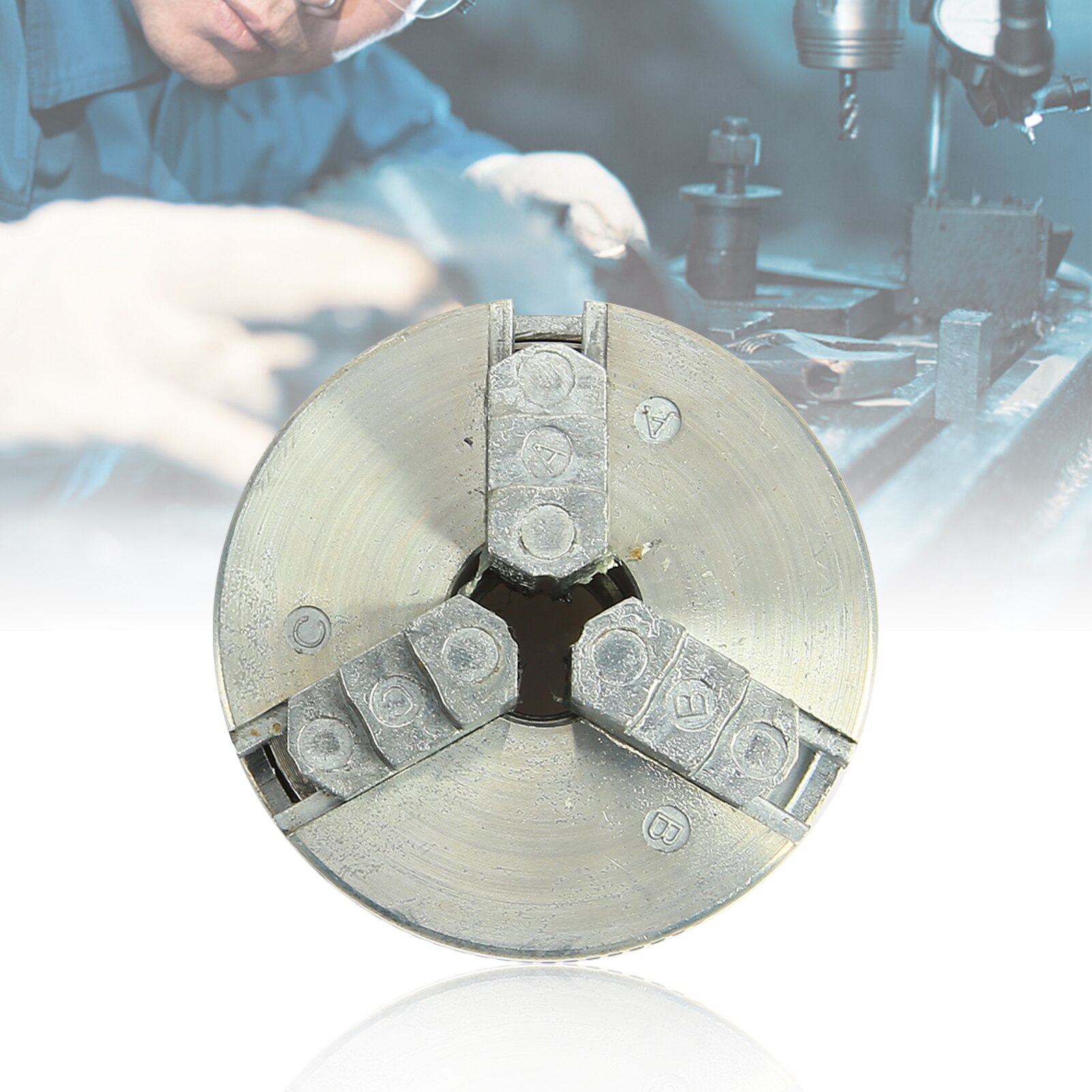 Z011 Mini Metal Lathe Chuck Zinc Alloy 3-Jaw Self-... – Vicedeal
