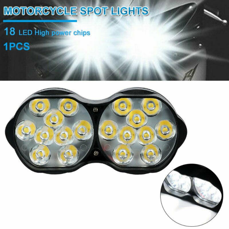 18 LED Motorrad Scheinwerfer 30W 3000LM Moto Licht... – Vicedeal