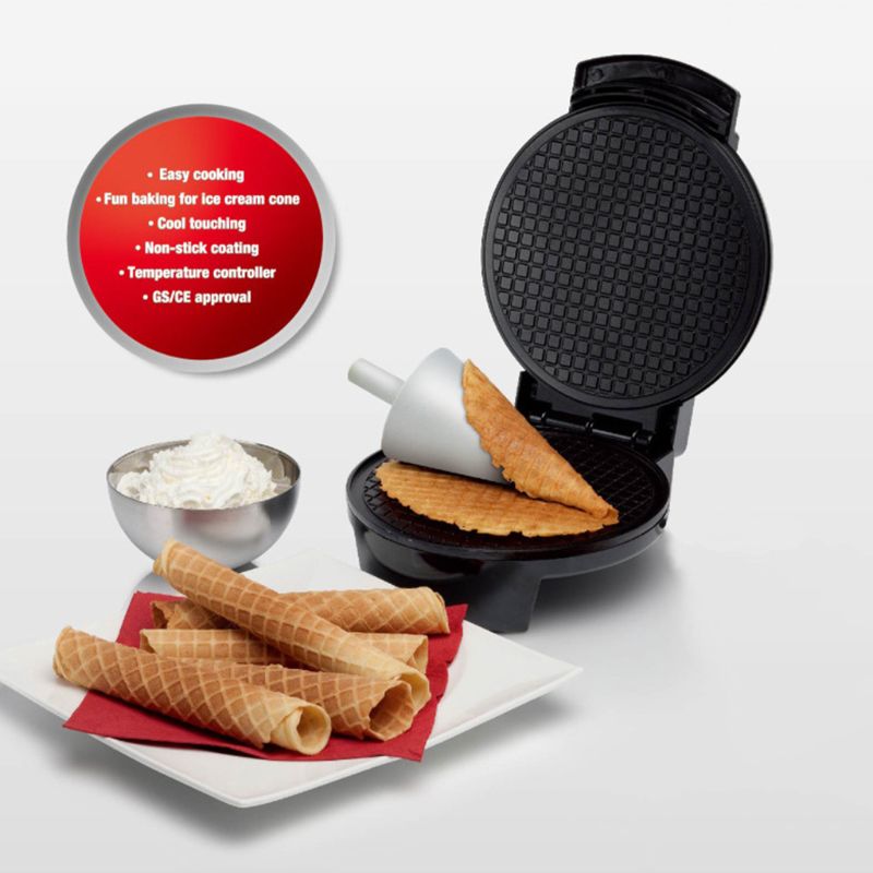 Electric Ice Cream Waffle Cone Maker Bake Machine ... – Vicedeal