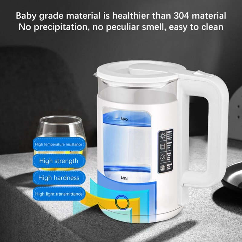 2000W High Power Electric Kettle, 2 L, Borosilicat... – Vicedeal