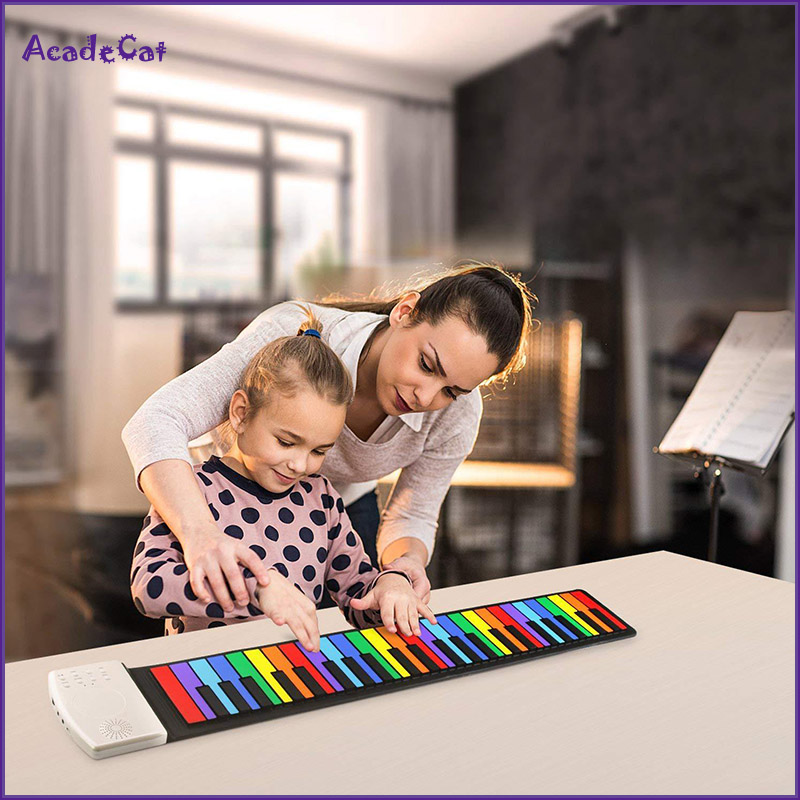 Roll Up Piano 49 Keys Silicone Portable Foldable C... – Grandado