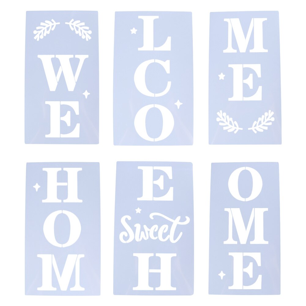 6pcs Home Decor Vertical Practical Home Stencils S... – Grandado