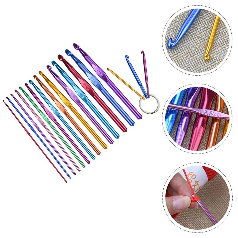 17Pcs Crochet Hooks Kit Knitting Stitch Marker Kni... – Grandado