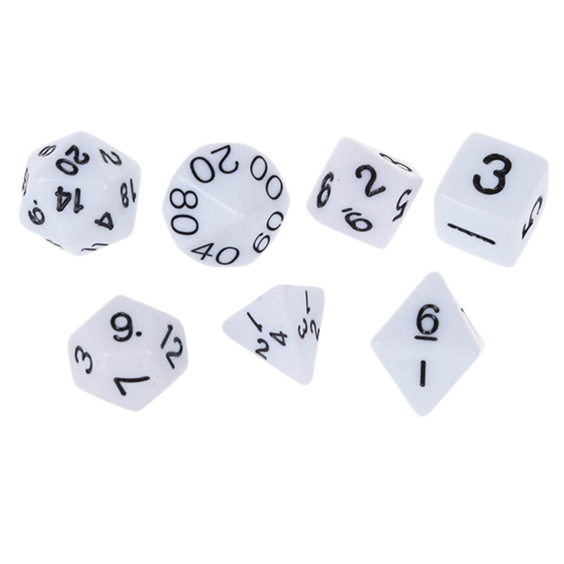 Dice Sets, Polyhedral Dice, 7Pcs Multi Sided Dices... – Grandado