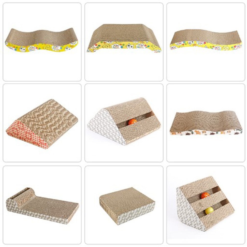 3 Types Pet Cat Scratcher Toy Corrugated Board Cla... – Vicedeal