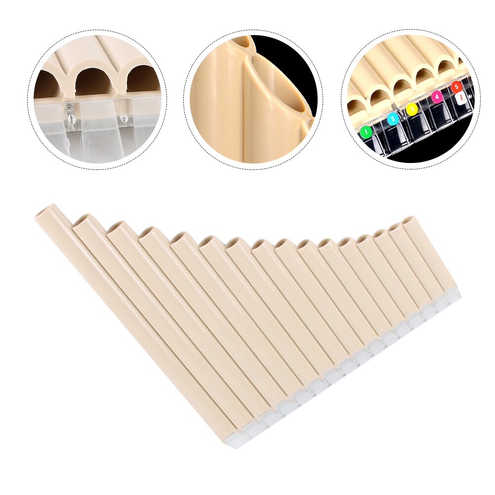1 Set Portable 18-pipe Pan Flute Panpipe for Begin... – Vicedeal