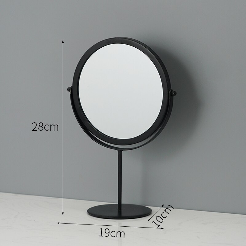 Metal Decorative Mirror Lady Desktop Makeup Mirror... – Grandado