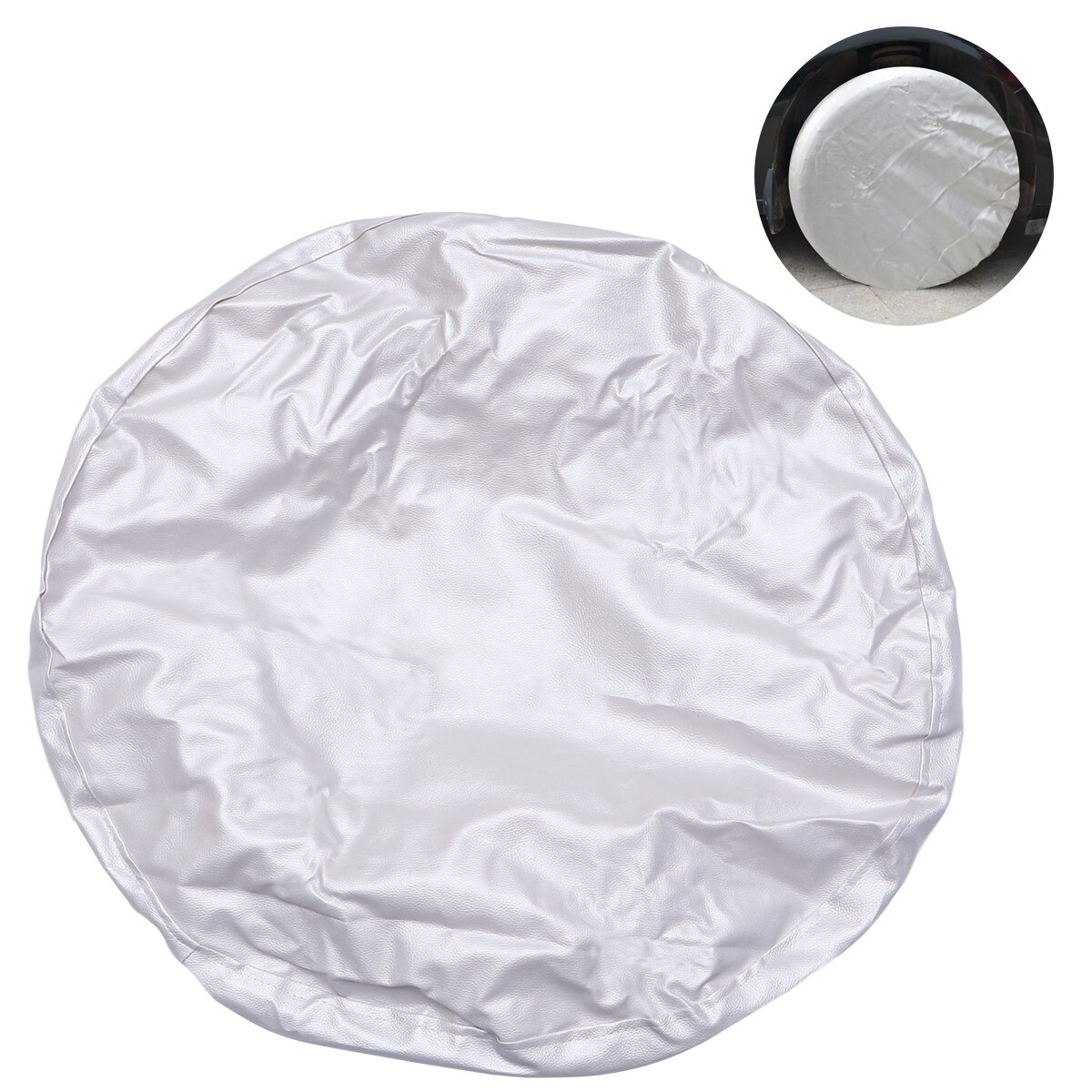 Car Tire Cover 16 Inch PVC Spare Tyre Wheel Covers... – Grandado