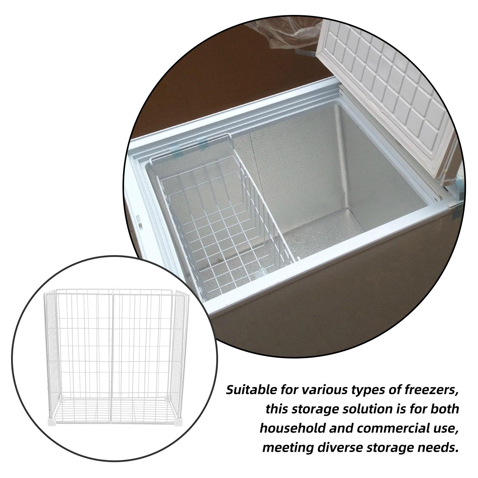Freezer Partition Internal Storage Rack Grid Fridg... – Grandado
