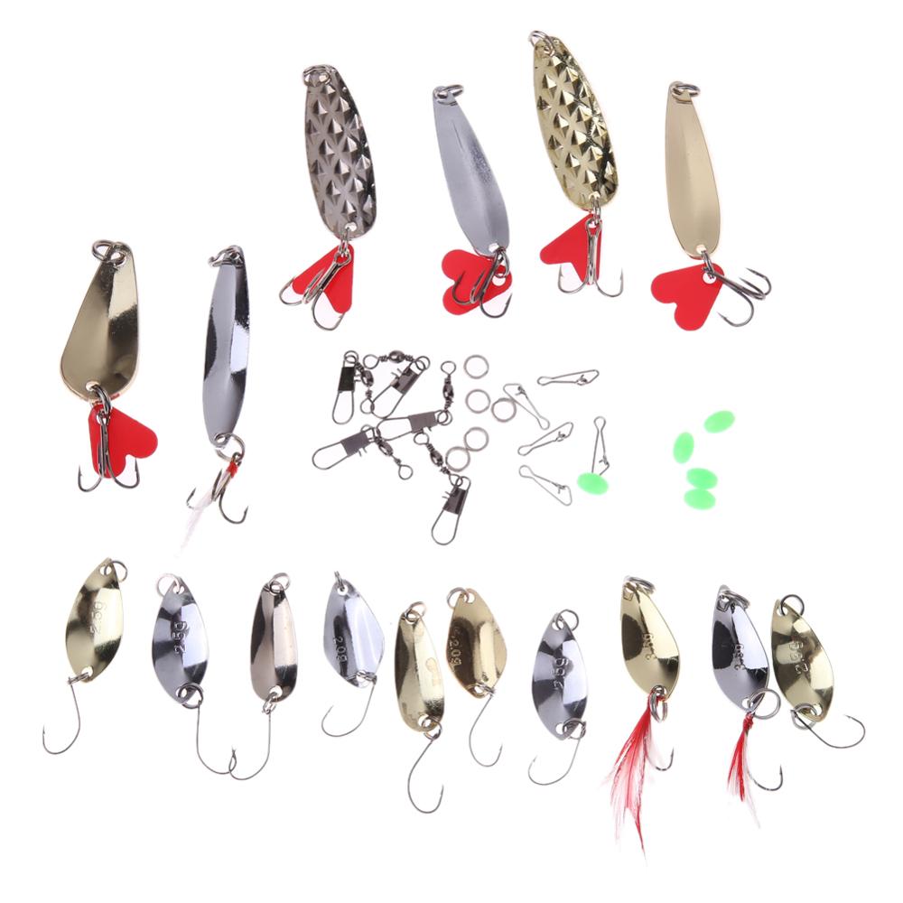 37Pcs Mixed Fishing Lures Hook Box Artificial Spoo... – Grandado