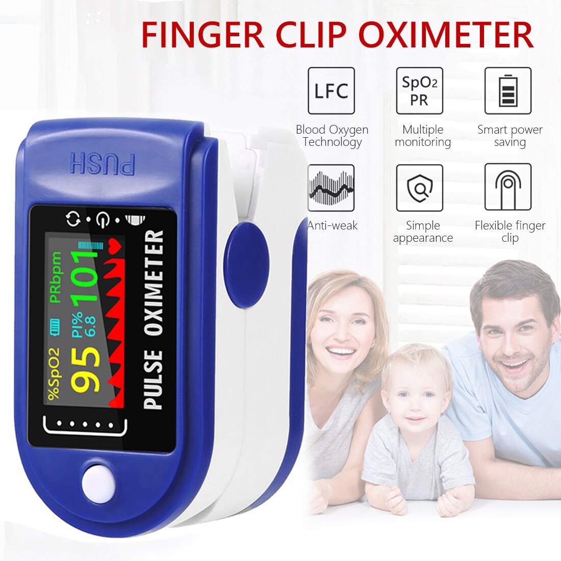 Digitale Thermometer Met Oximeter Elektronische Cl... – Vicedeal