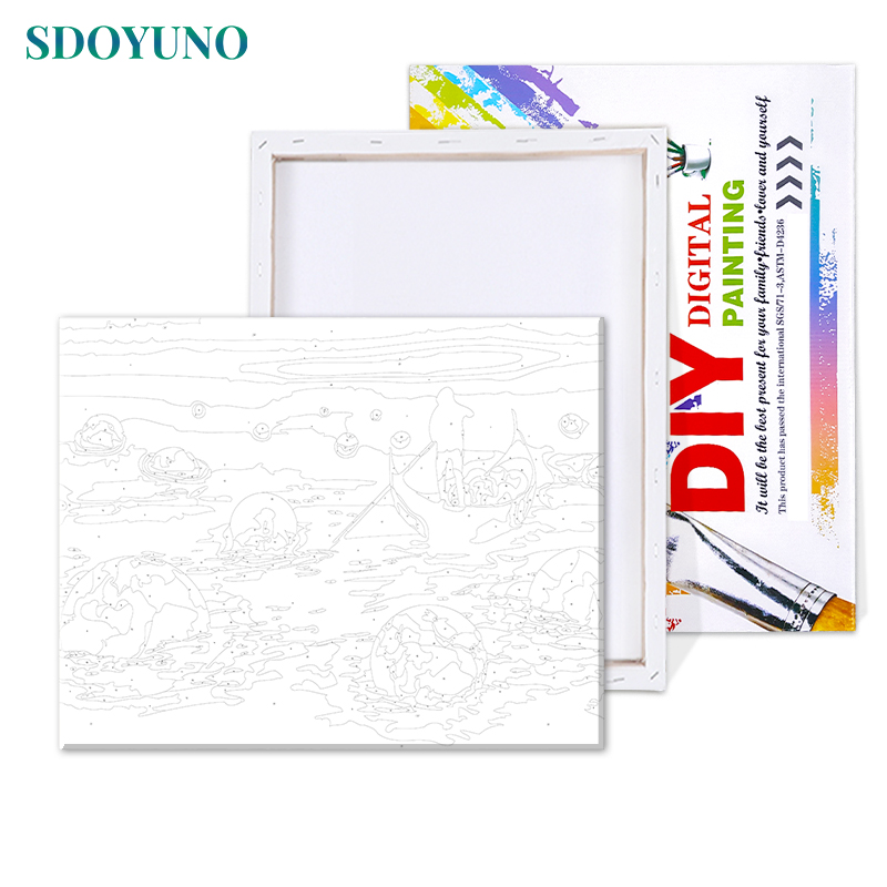 SDOYUNO Painting By Numbers on canvas 60x75cm Owl ... – Vicedeal