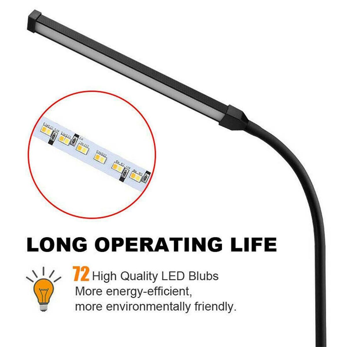 Modern LED Floor Lamp Dimming Toning 72leds USB Fl... – Grandado