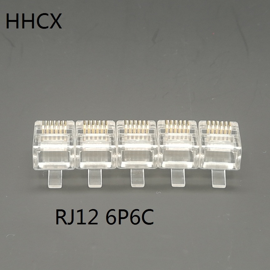 20 PCS/LOT Gold-plated RJ12 6Pin 6P6C engineering ... – Vicedeal