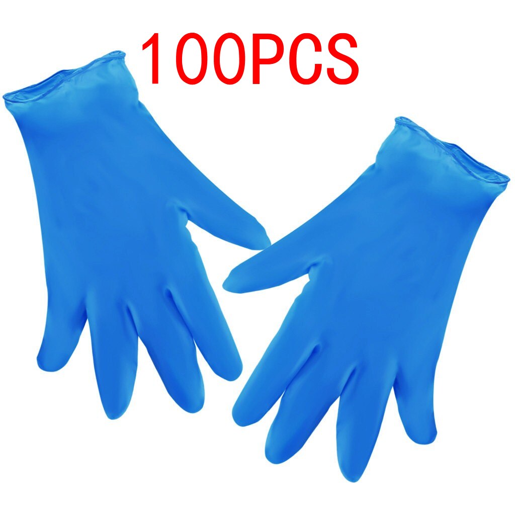 Gants jetables en latex, caoutchouc nitrile, 100 p... – Grandado