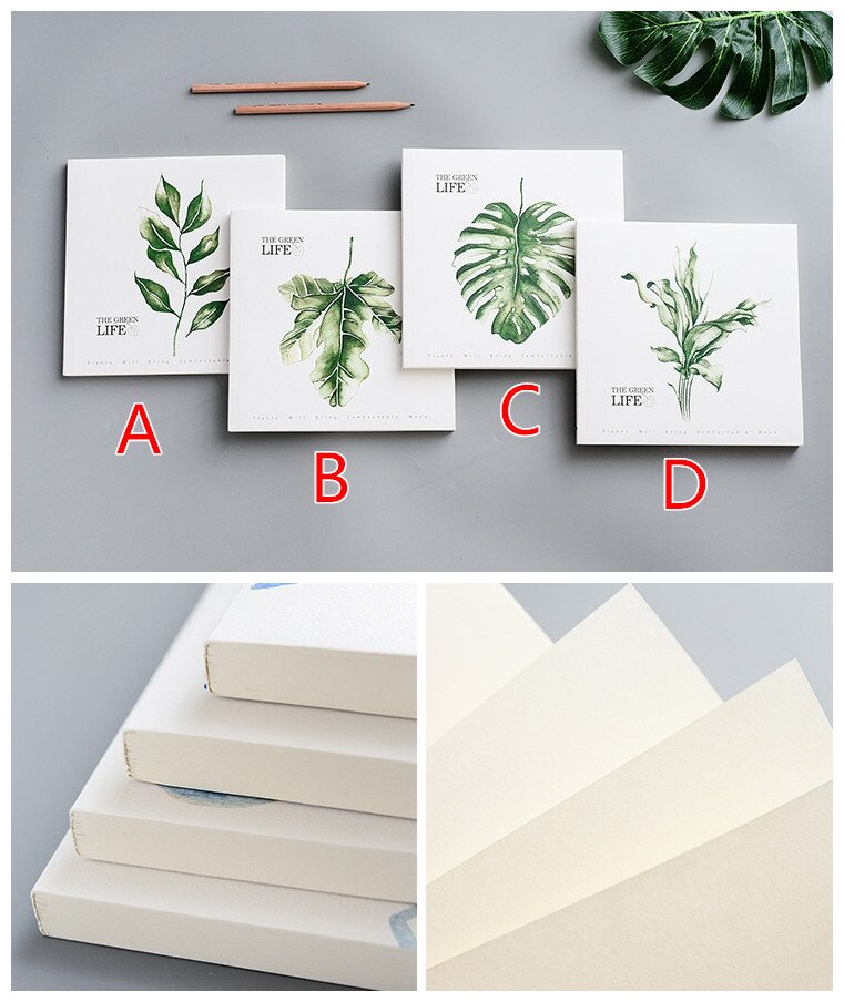 "Green Life" Big Size Drawing Sketchbook Notepad B... – Grandado