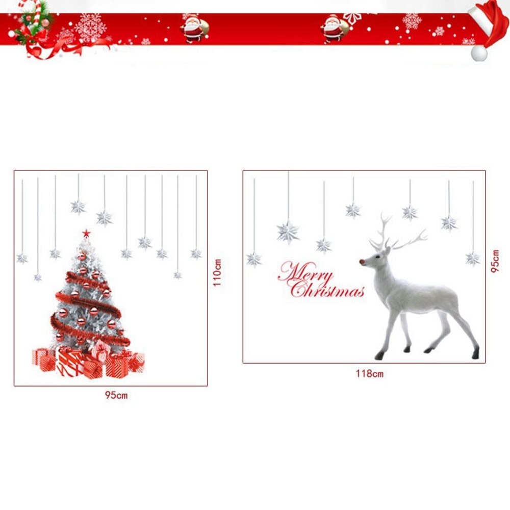 Kerstboom Wit Elanden Kerst Scene Layout Venstergl... – Grandado