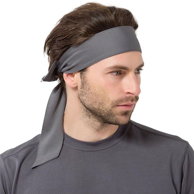 Cotton Spandex Hair Tie Men Hair Band Women Sports... – Grandado