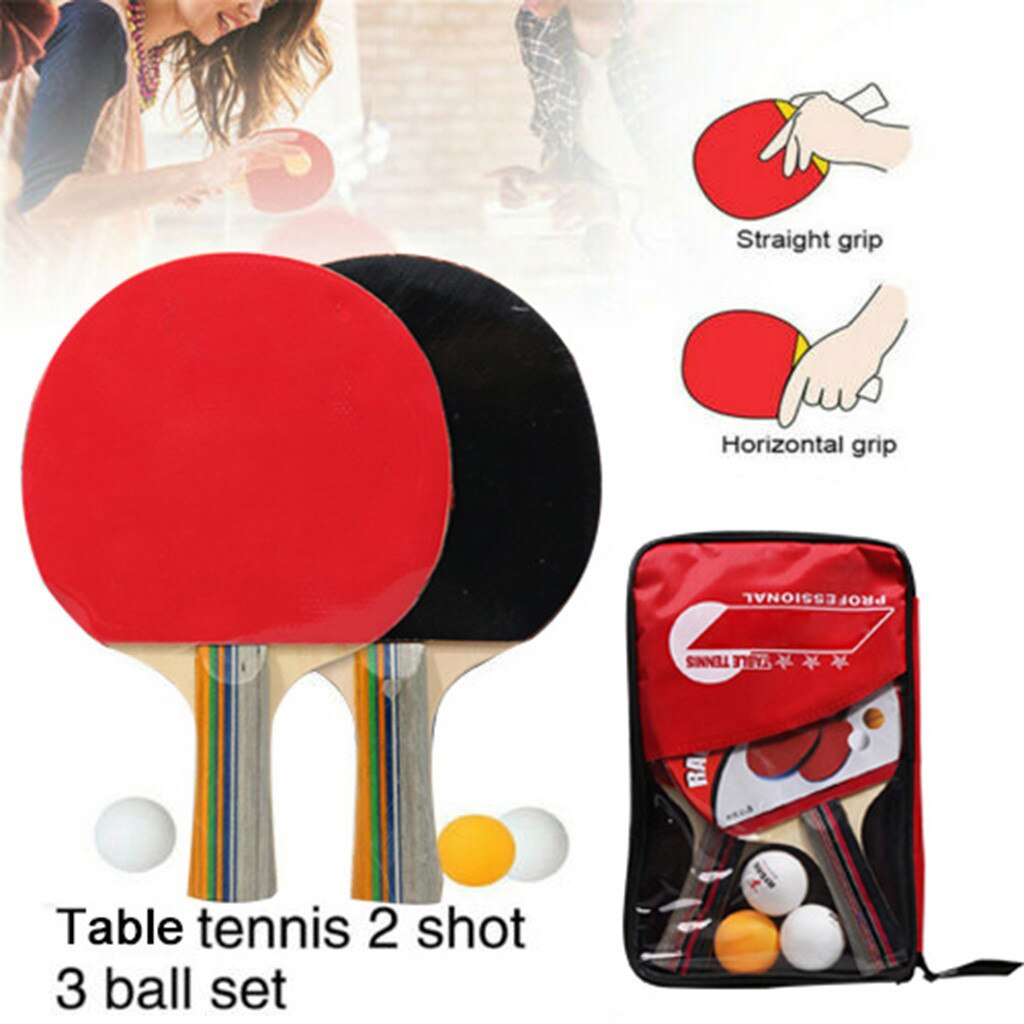 2pcs/lot indoor Table Tennis Bat Racket Double Fac... – Grandado