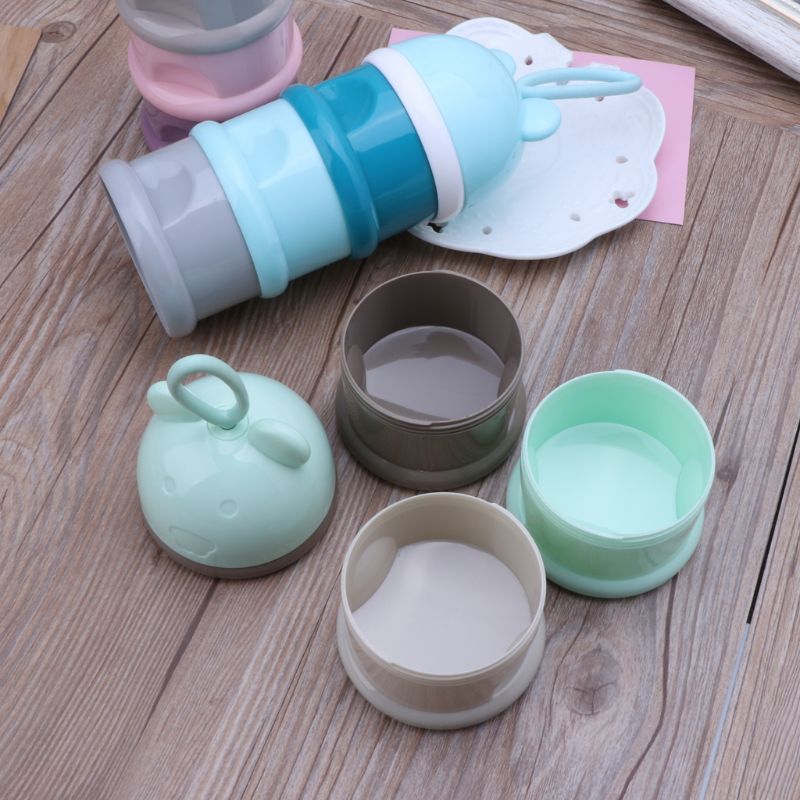 3 layers Bear Style Portable Baby Food Storage Box... – Grandado