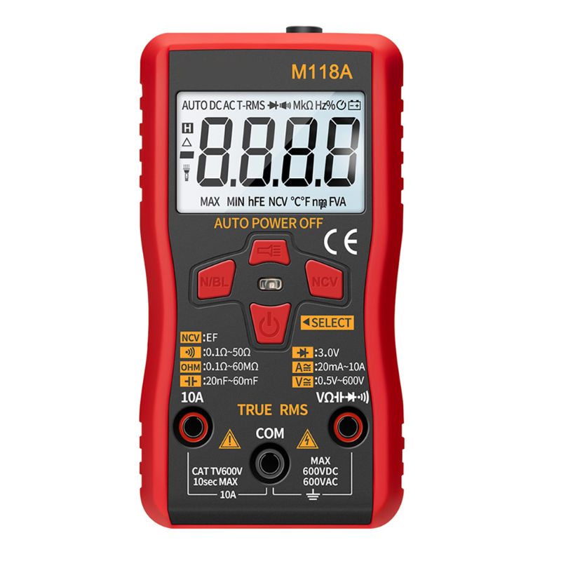 M118a digitale mini multimeter smart tester auto m... – Vicedeal