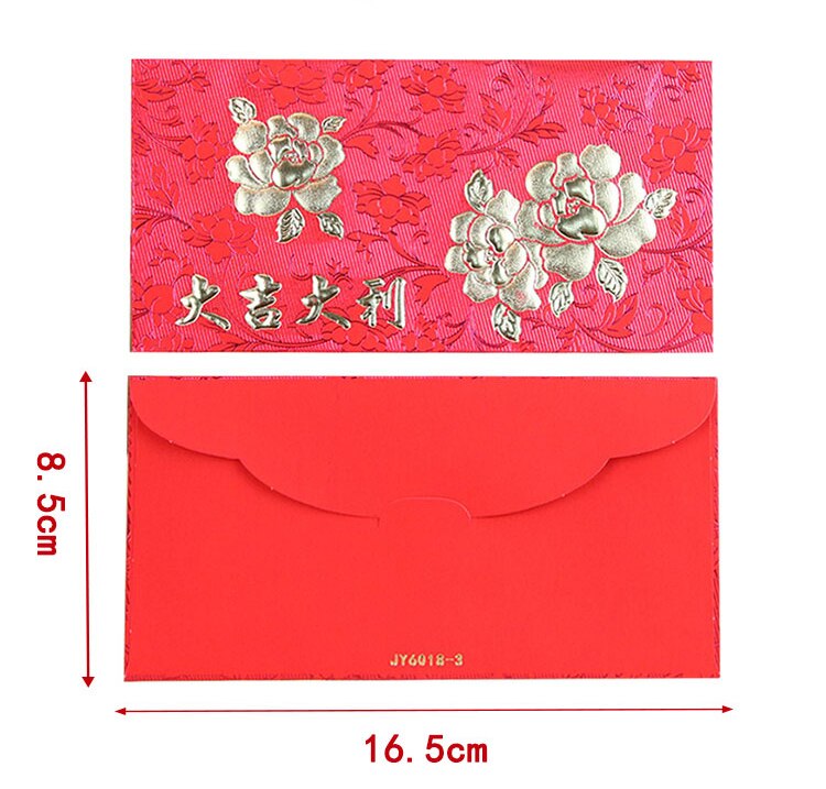 Flower Chinese Year Red Envelope 20 Pcs – Grandado