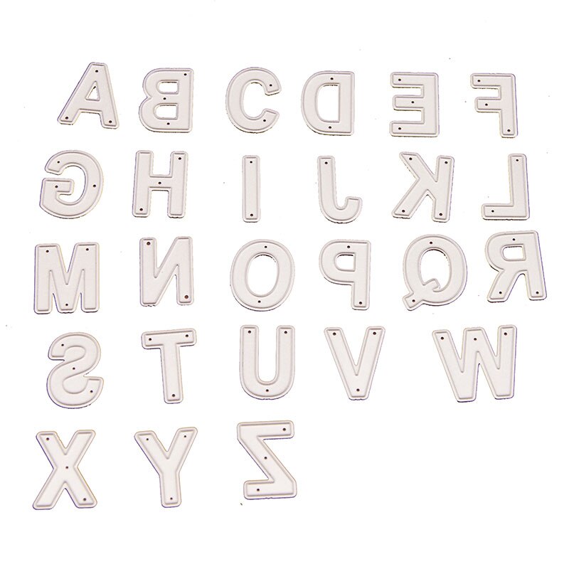 Metal DIY Scrapbooking Photo Alphabet Letter Die C... – Grandado
