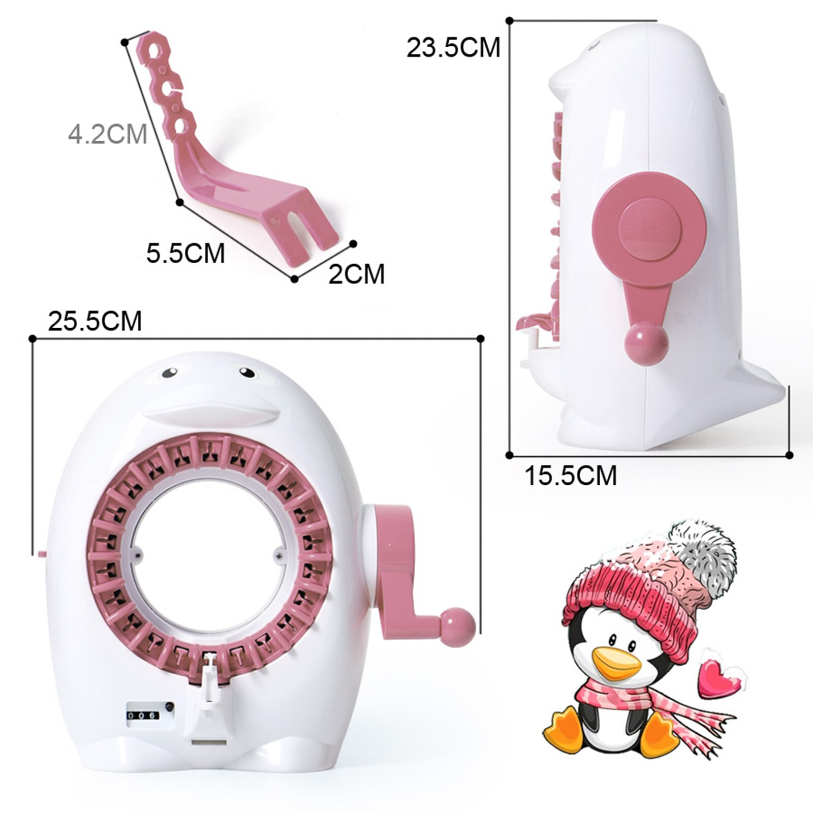 40 /22Needle DIY Big Hand Knitting Machine Weaving... – Vicedeal