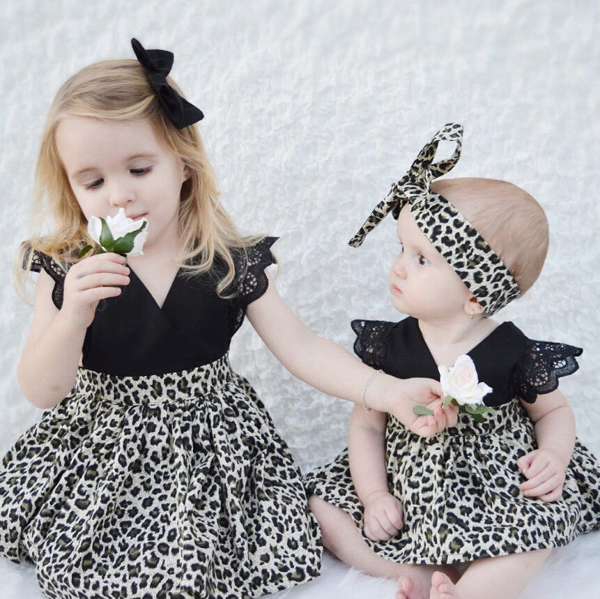Zusje Grote Zus Match Zomer Chiffon Jurk Baby Meis... – Grandado