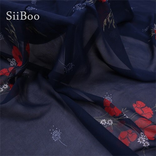 Siiboo natural silk fabric for women evening dress... – Grandado