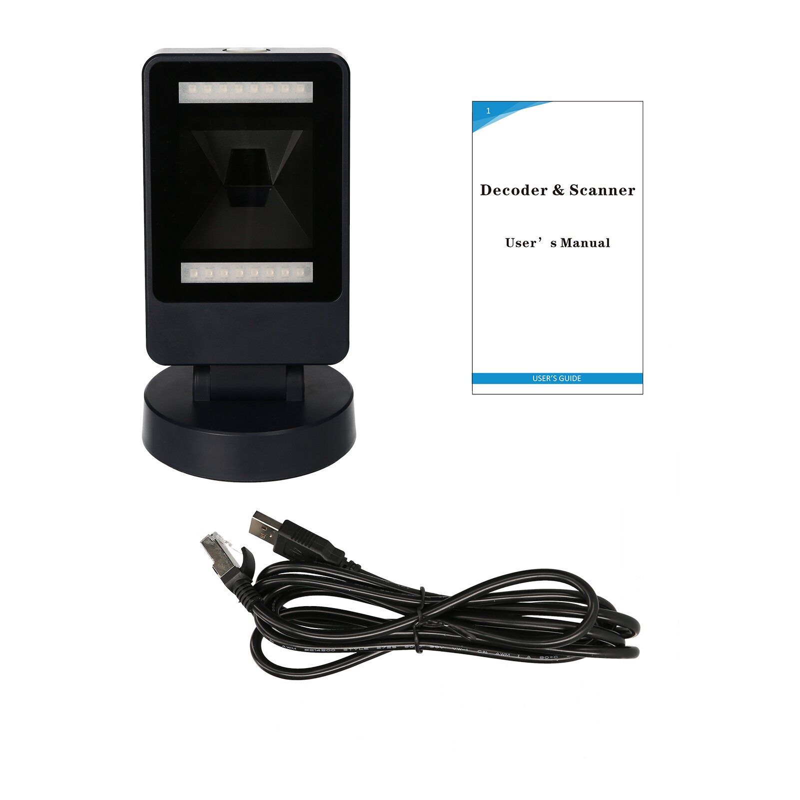 Desktop 1D 2D QR Omnidrectional Barcode Scanner Pl... – Vicedeal