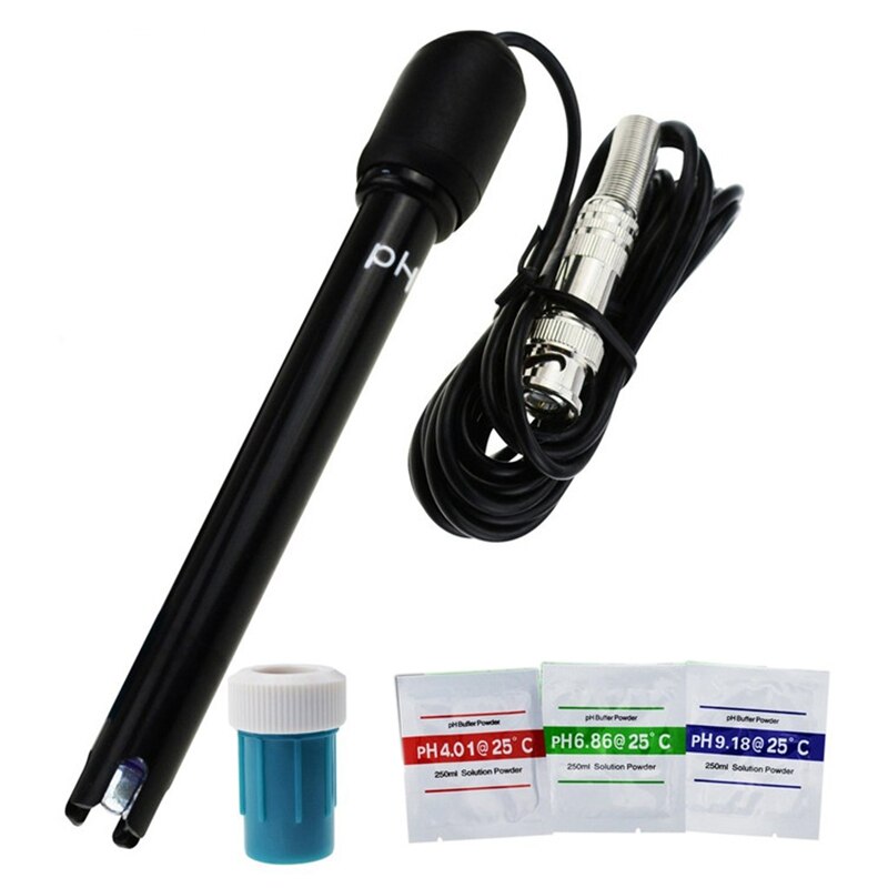 0-14 PH Electrode Probe BNC Connector, 300cm Cable... – Grandado