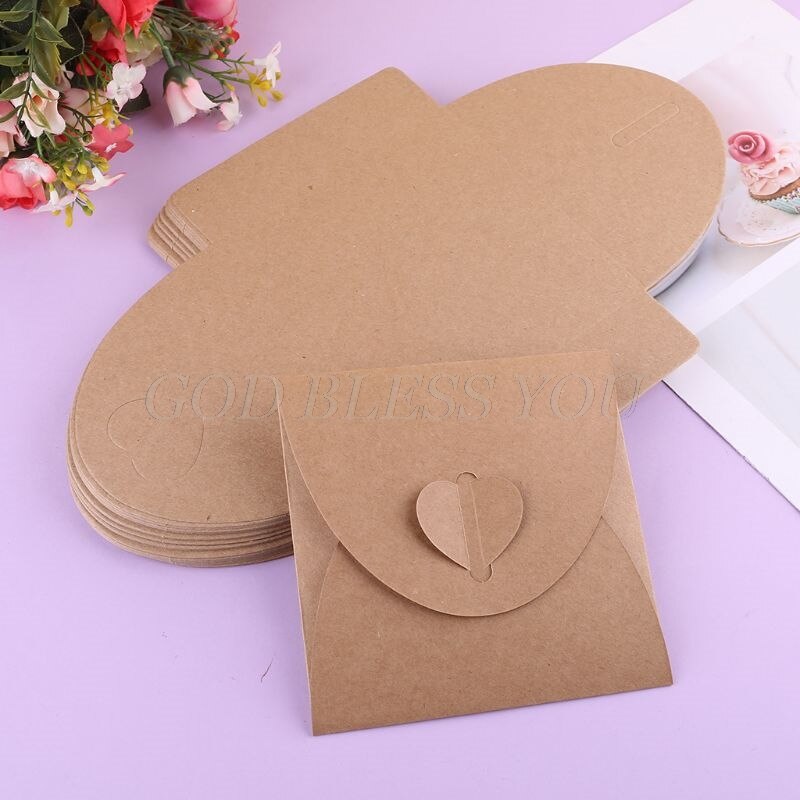 50Pcs 13x13cm Heart Kraft CD Paper Case Bag,CD Sle... – Vicedeal