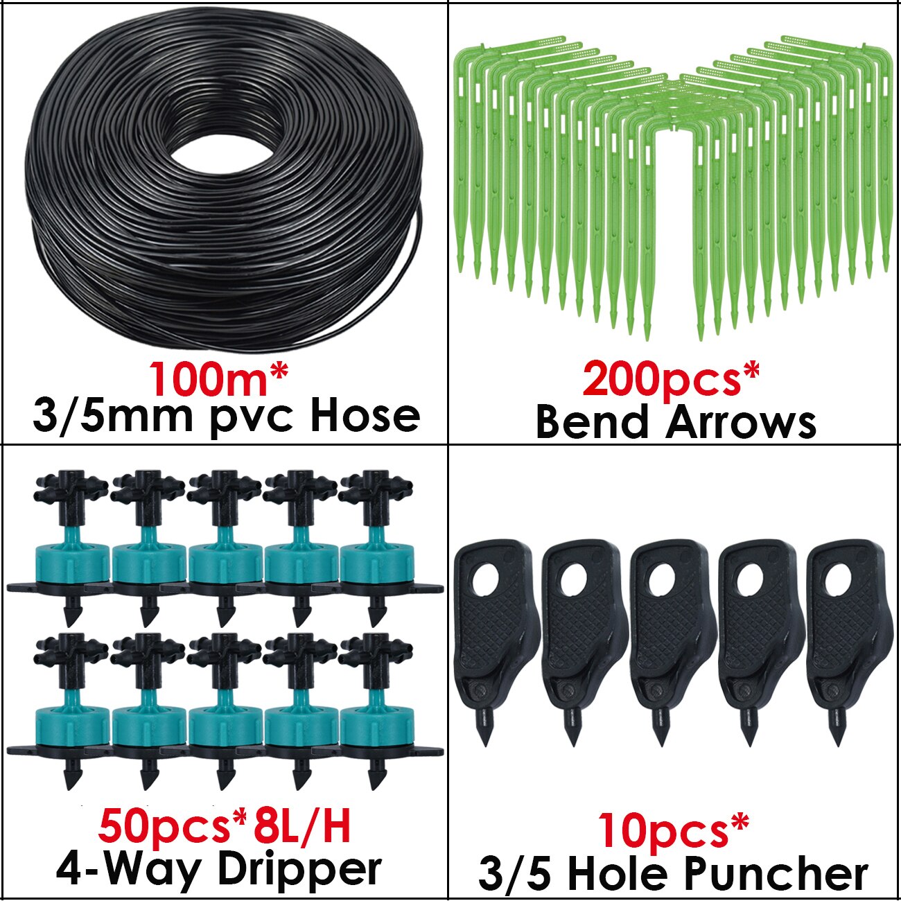 KESLA 8L/H 5M-100M Greenhouse Auto Drip Irrigation... – Grandado