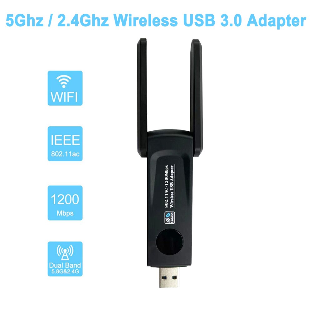 Usb 3.0 1200Mbps Wifi Adapter RTL8812 Dual Band 5G... – Grandado