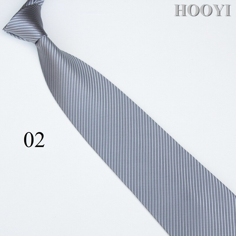 HOOYI Mannen Stropdas effen kleur mannen business ... – Vicedeal