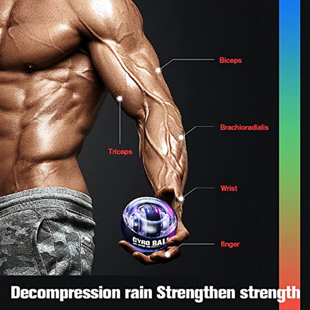 Autostart LED Wrist Power Hand Ball Gyroscopic Pow... – Grandado