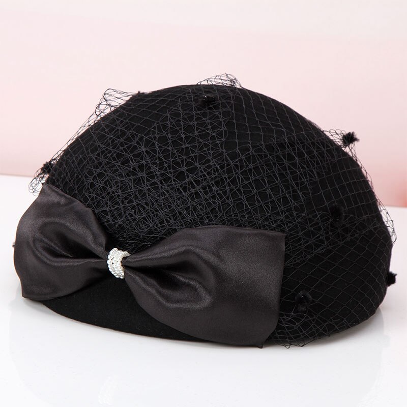 Lady Wool Fedoras Hat Women Fedoras Cap Girls Brit... – Grandado