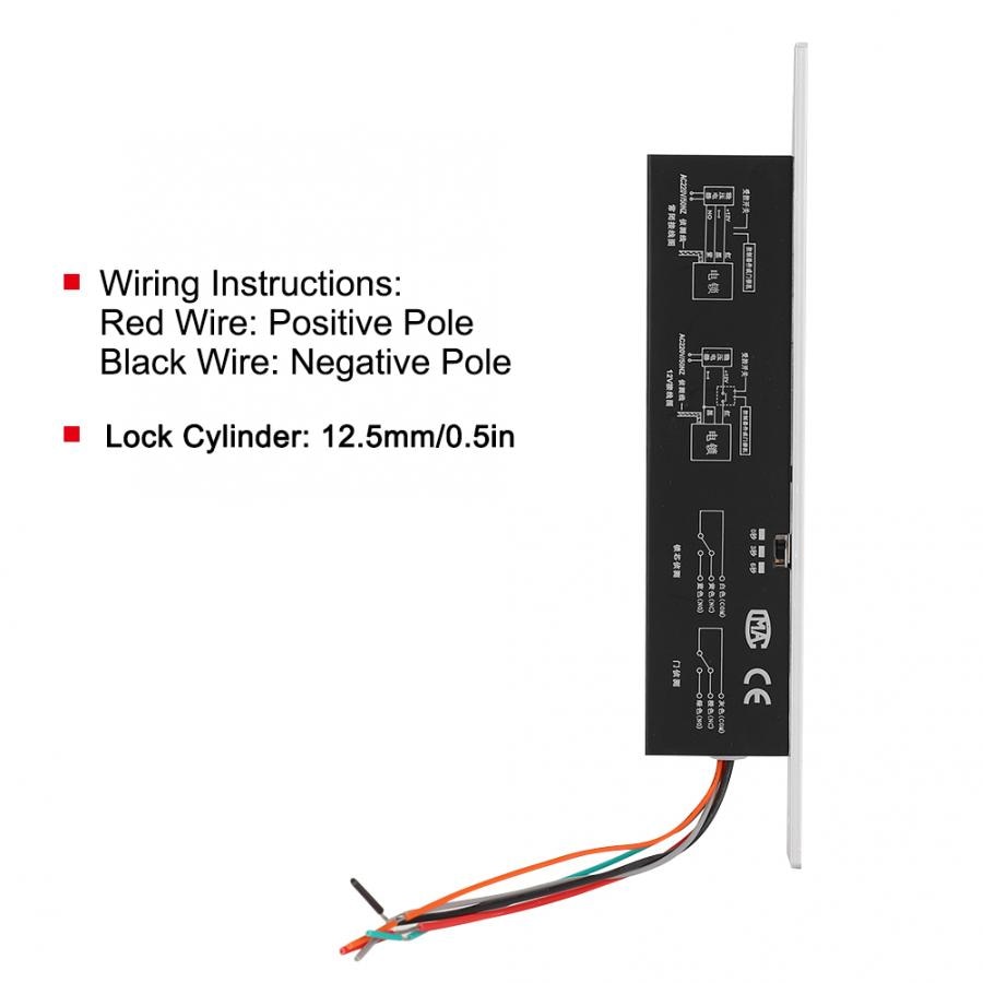 Electric Bolt Lock DC12V 5 Lines Electric Deadbolt... – Grandado