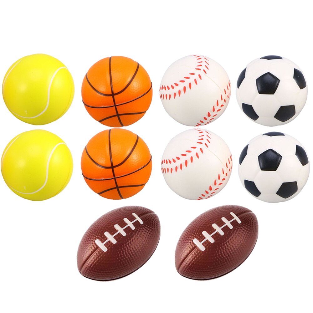 10pcs Simulated Bouncy Ball Pu Sponge High Elastic Grandado