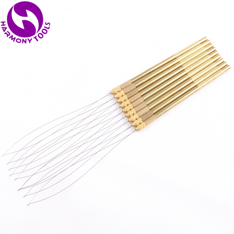 10 Pieces Copper Brass Handle Micro Beads Hair Ext... – Grandado