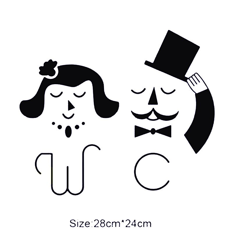 Stickers One Piece WC Men and Women Prints Picture... – Vicedeal